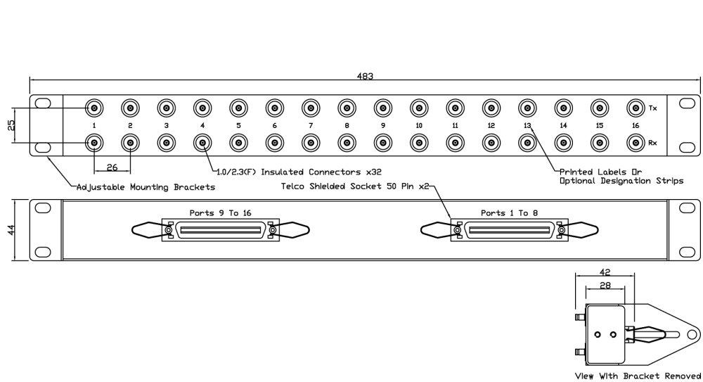 M1304432T1 Balun Panel - AC&E Telecommunications