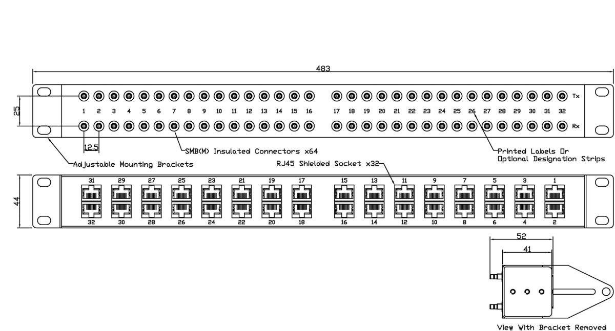M1308362R1 Balun Panel - AC&E Telecommunications