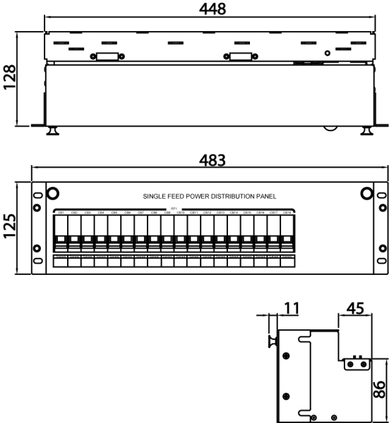 IPDU-DS1 Integrated Power Distribution Unit - AC&E Telecommunications